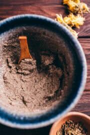 Homemade Herbal Face Mask with Calendula and Aloe