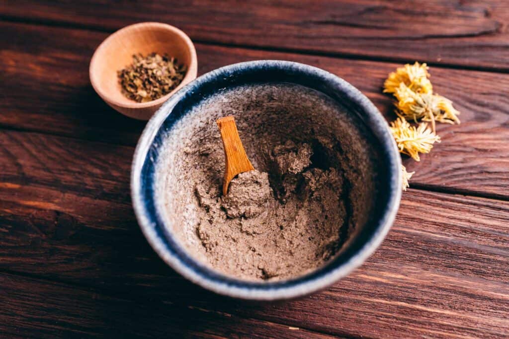 Homemade Herbal Face Mask with Calendula and Aloe